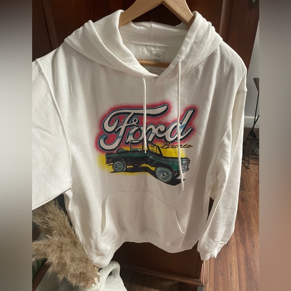 Ford | Sweaters | Ford White Hoodie | Poshmark